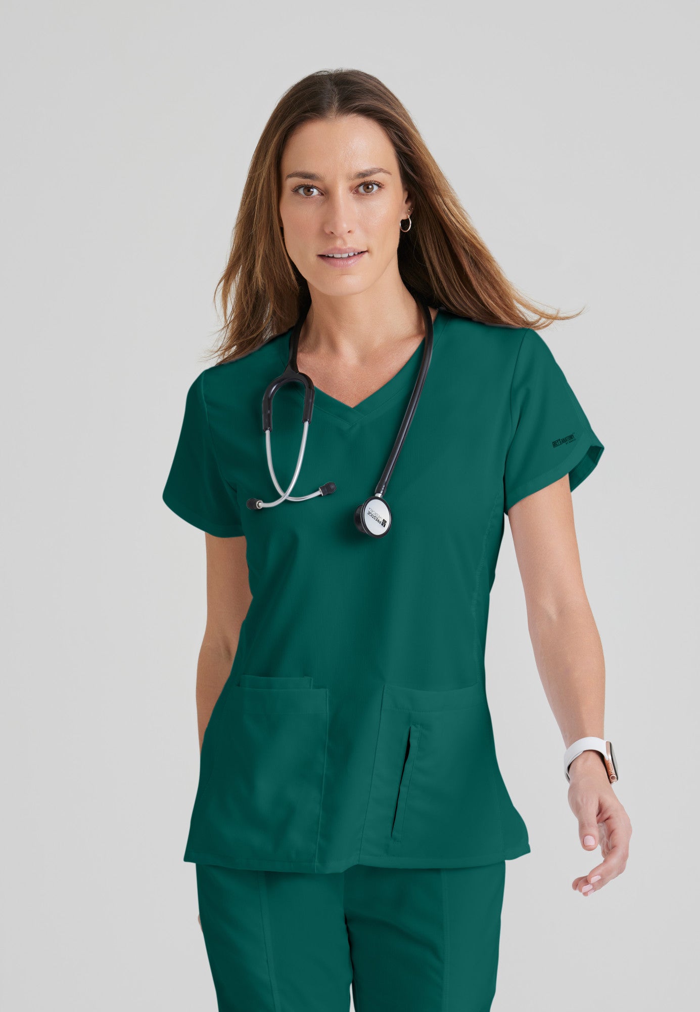 Cora Top - Hunter Green | Grey's Anatomy Scrubs