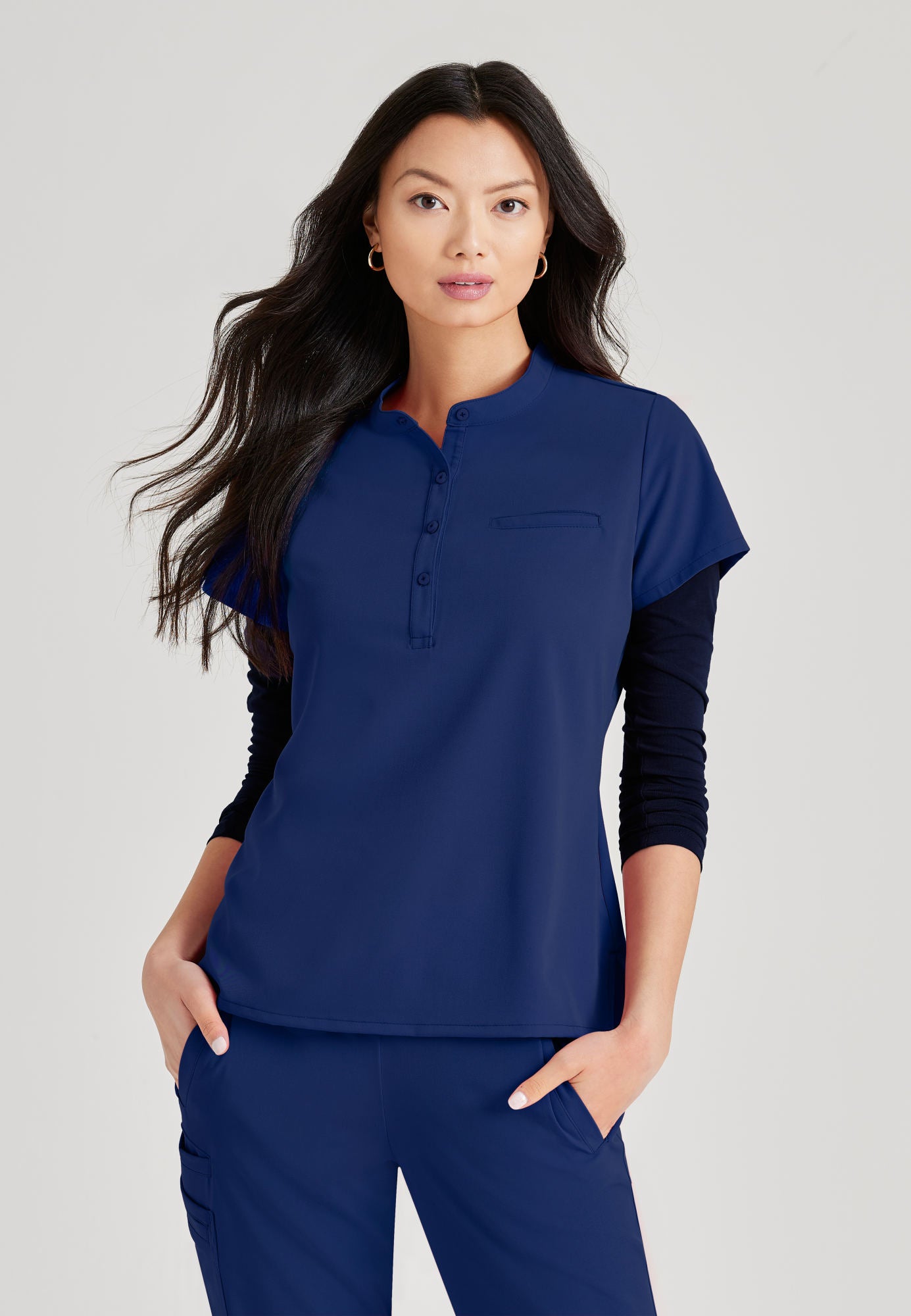 Mission Top - Indigo | Grey's Anatomy Scrubs