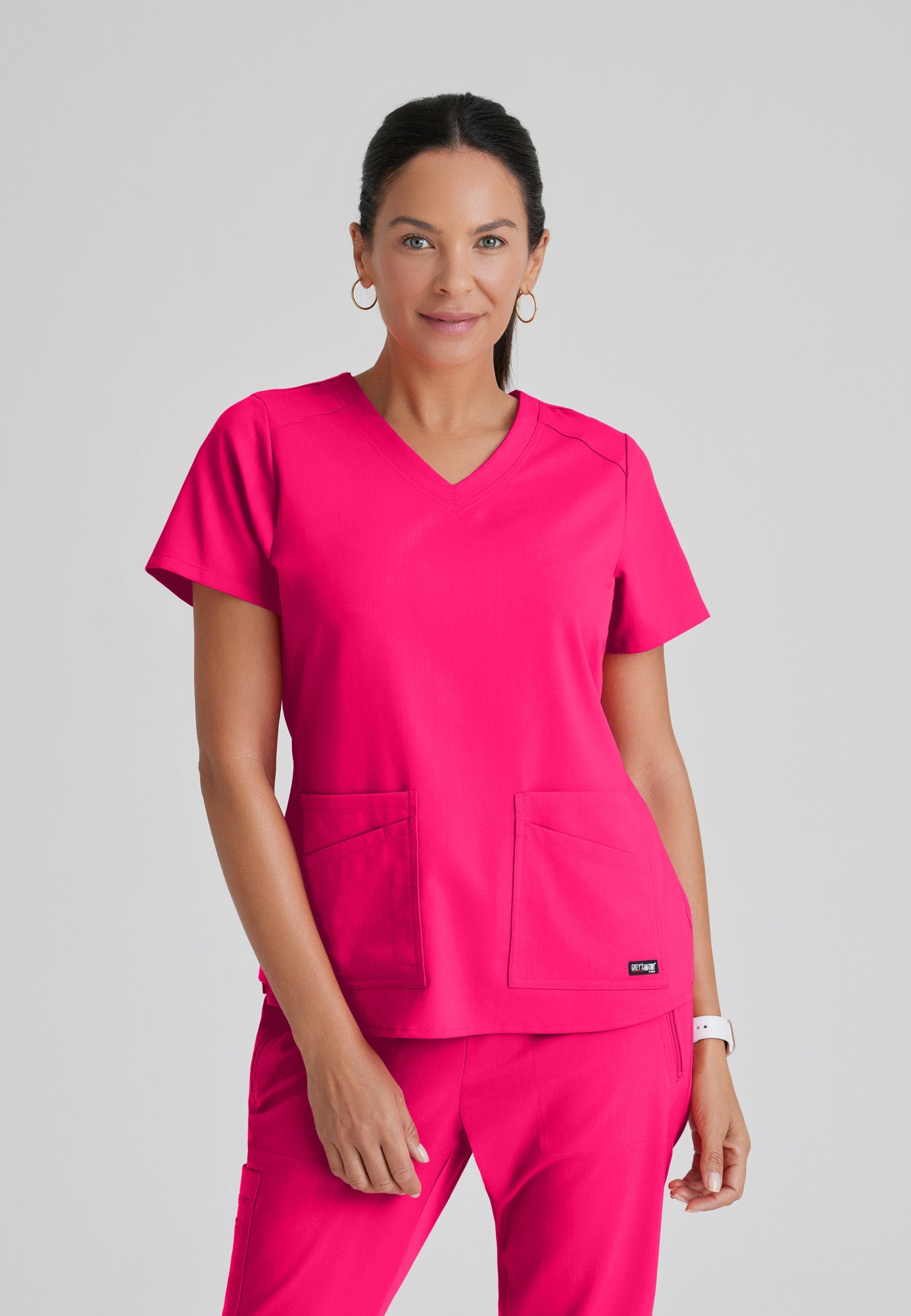 Emma Top - Vibrance Pink | Grey's Anatomy Scrubs
