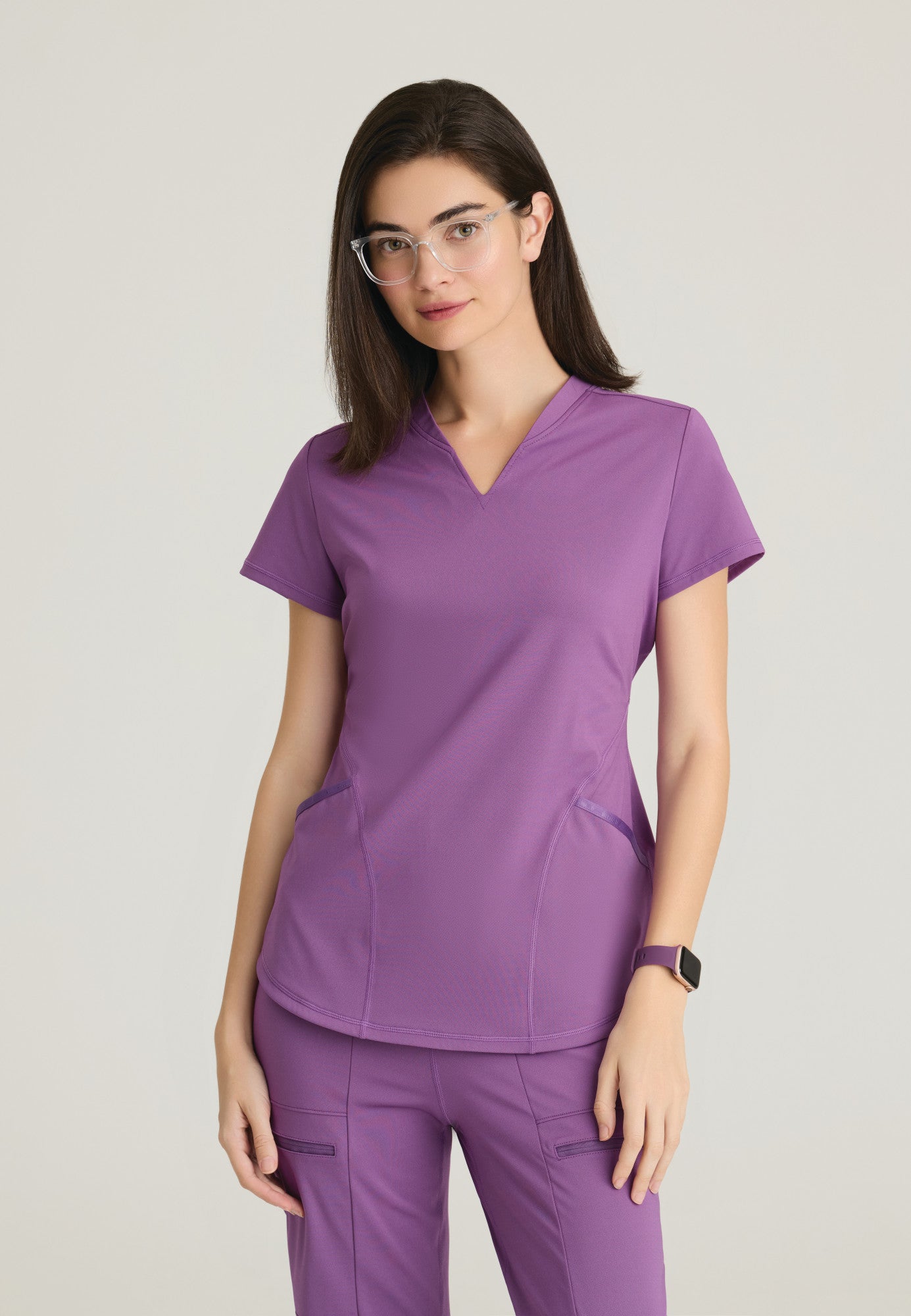 Define Knit Top - Imperial Violet | Grey's Anatomy Scrubs