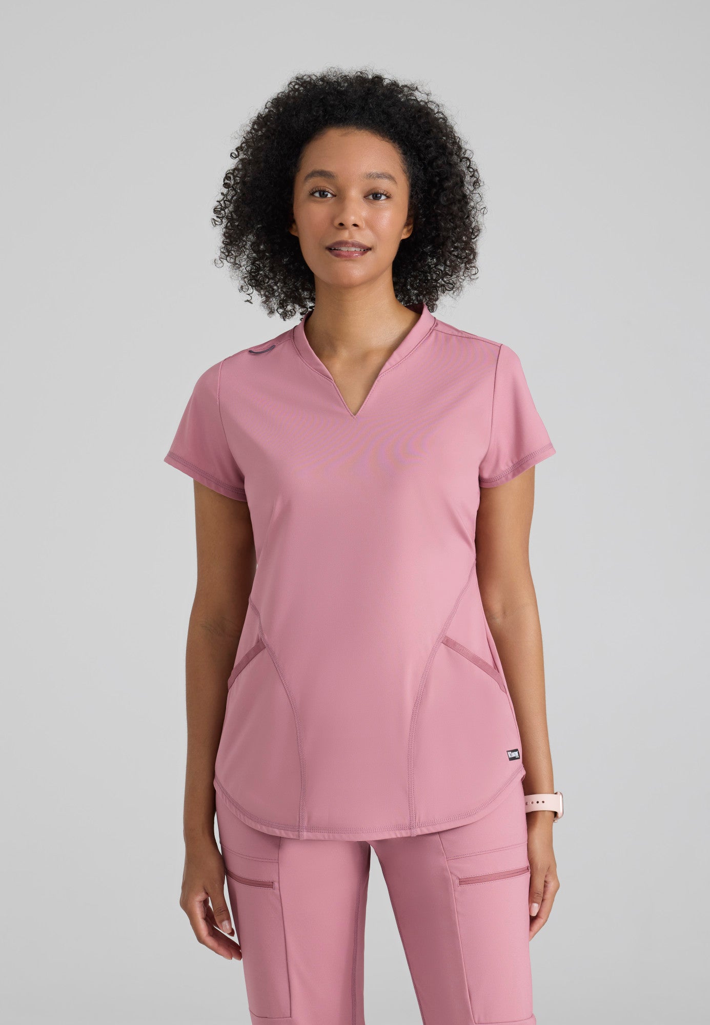 Define Knit Top - Canyon Pink | Grey's Anatomy Scrubs