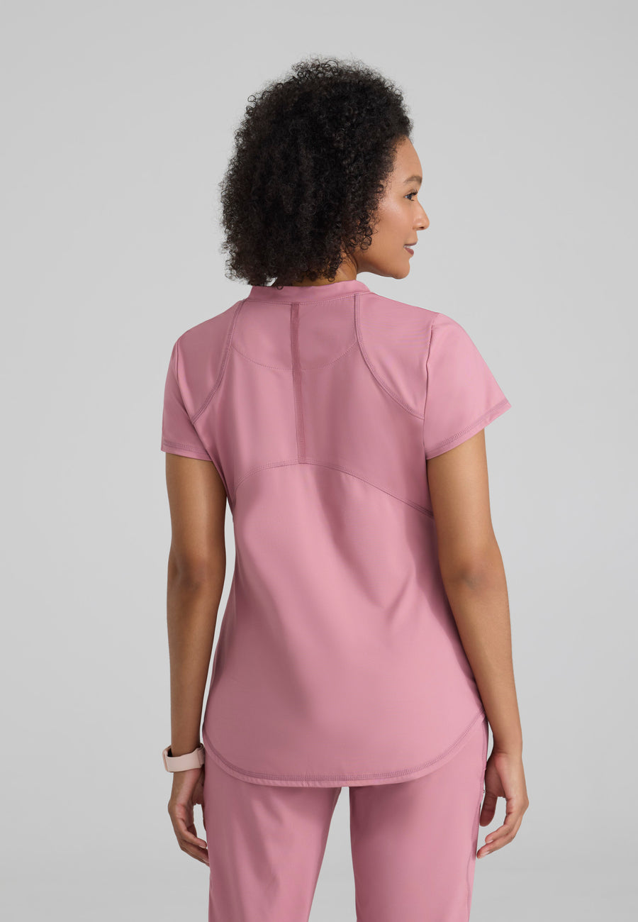 Define Knit Top - Canyon Pink | Grey's Anatomy Scrubs