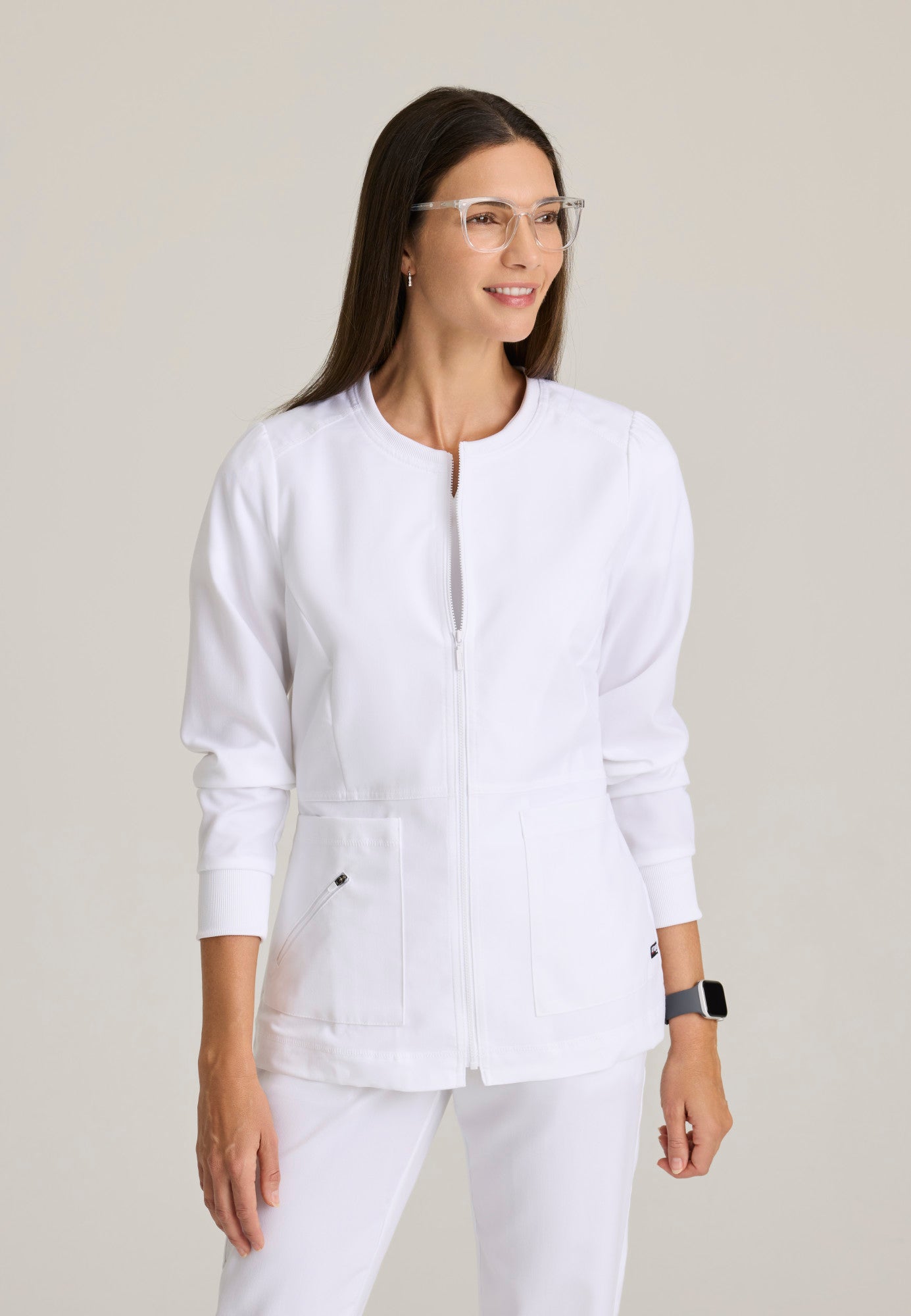 Millie Jacket - White | Grey's Anatomy Scrubs