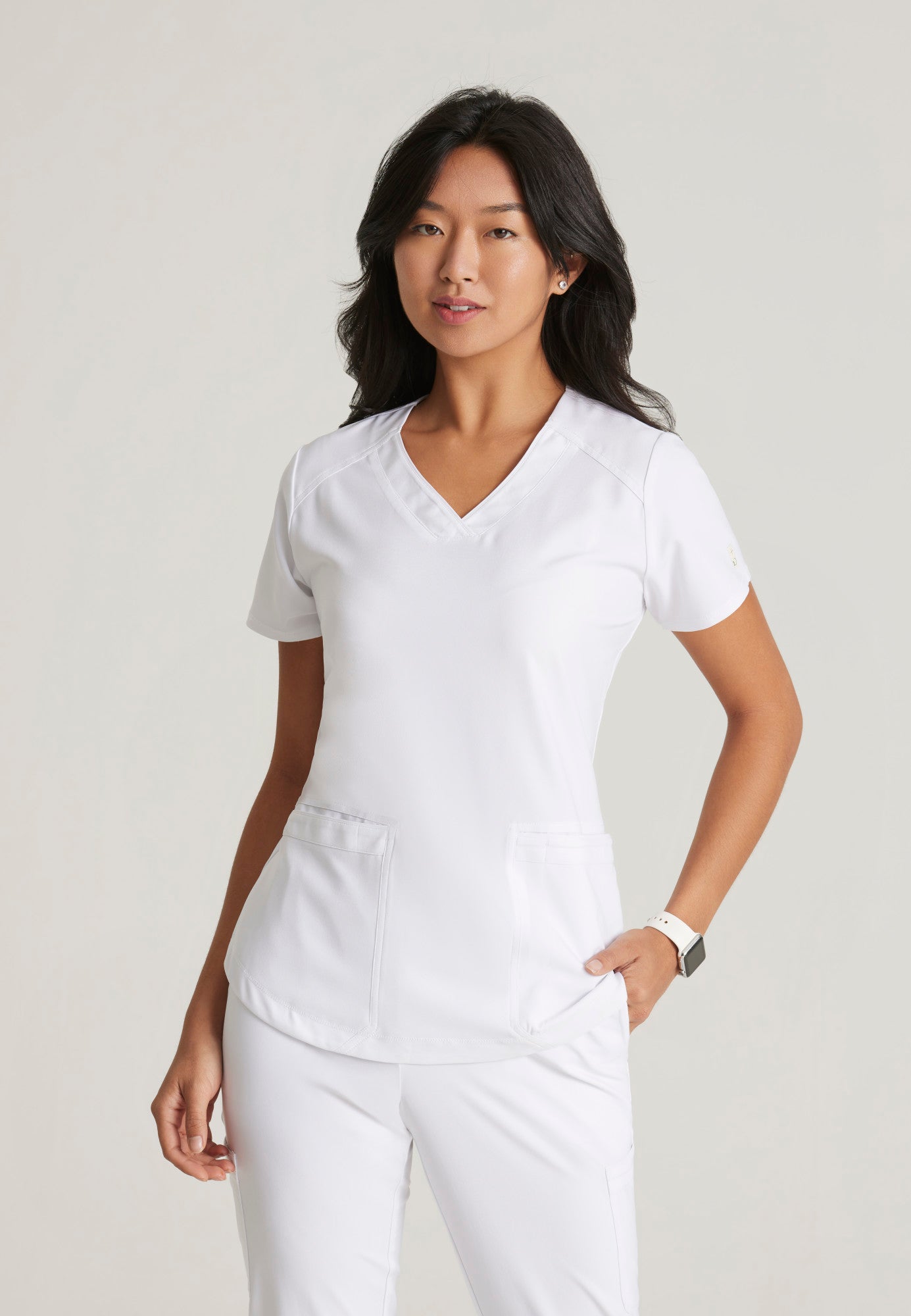 Rhythm Top - White | Grey's Anatomy Scrubs