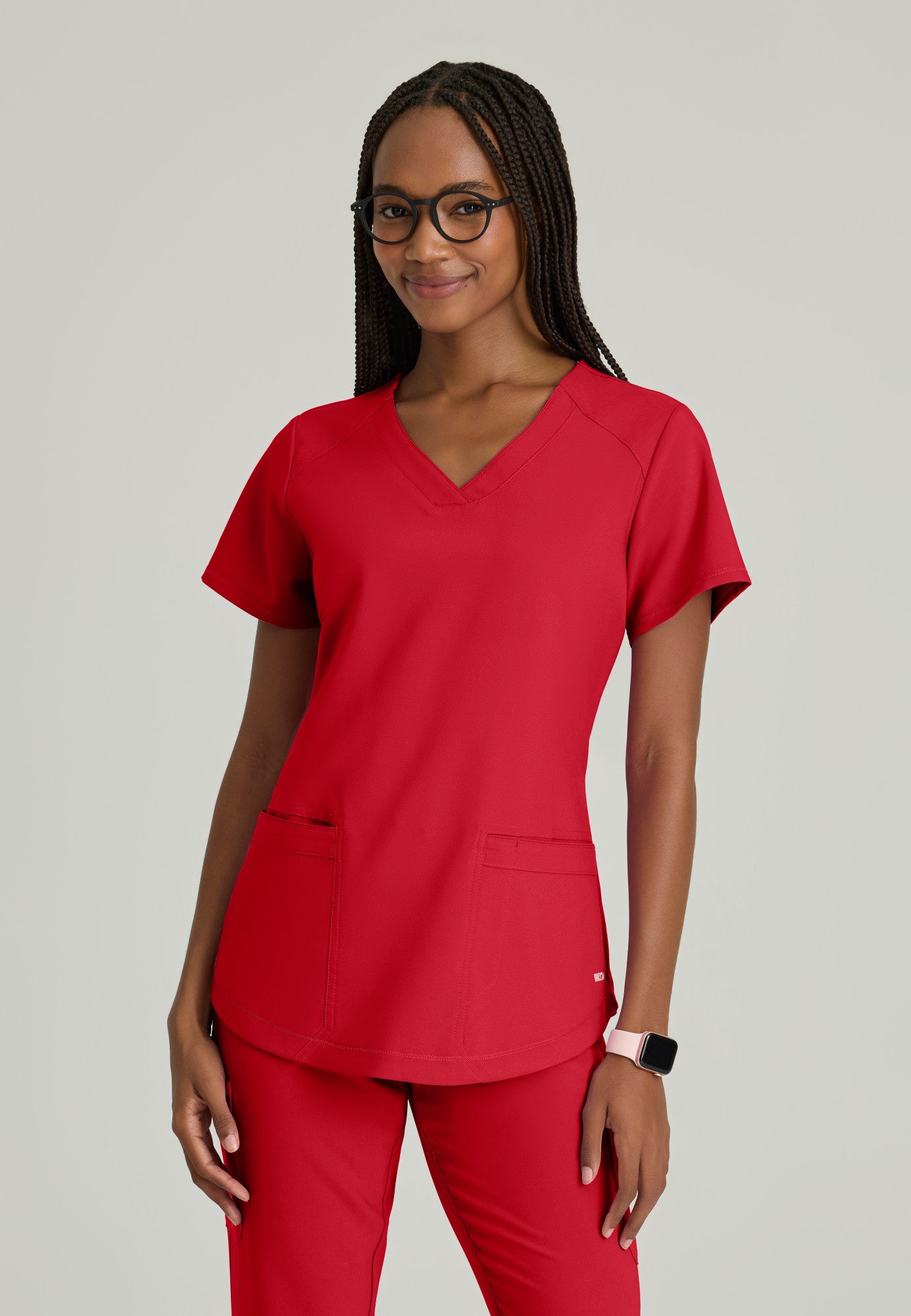 Rhythm Top - True Red | Grey's Anatomy Scrubs