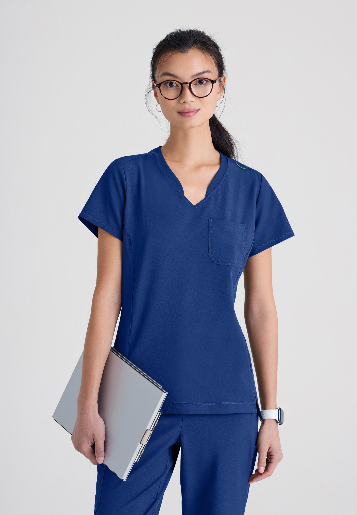 Sway Tuck-In Top - Indigo | Grey's Anatomy Scrubs
