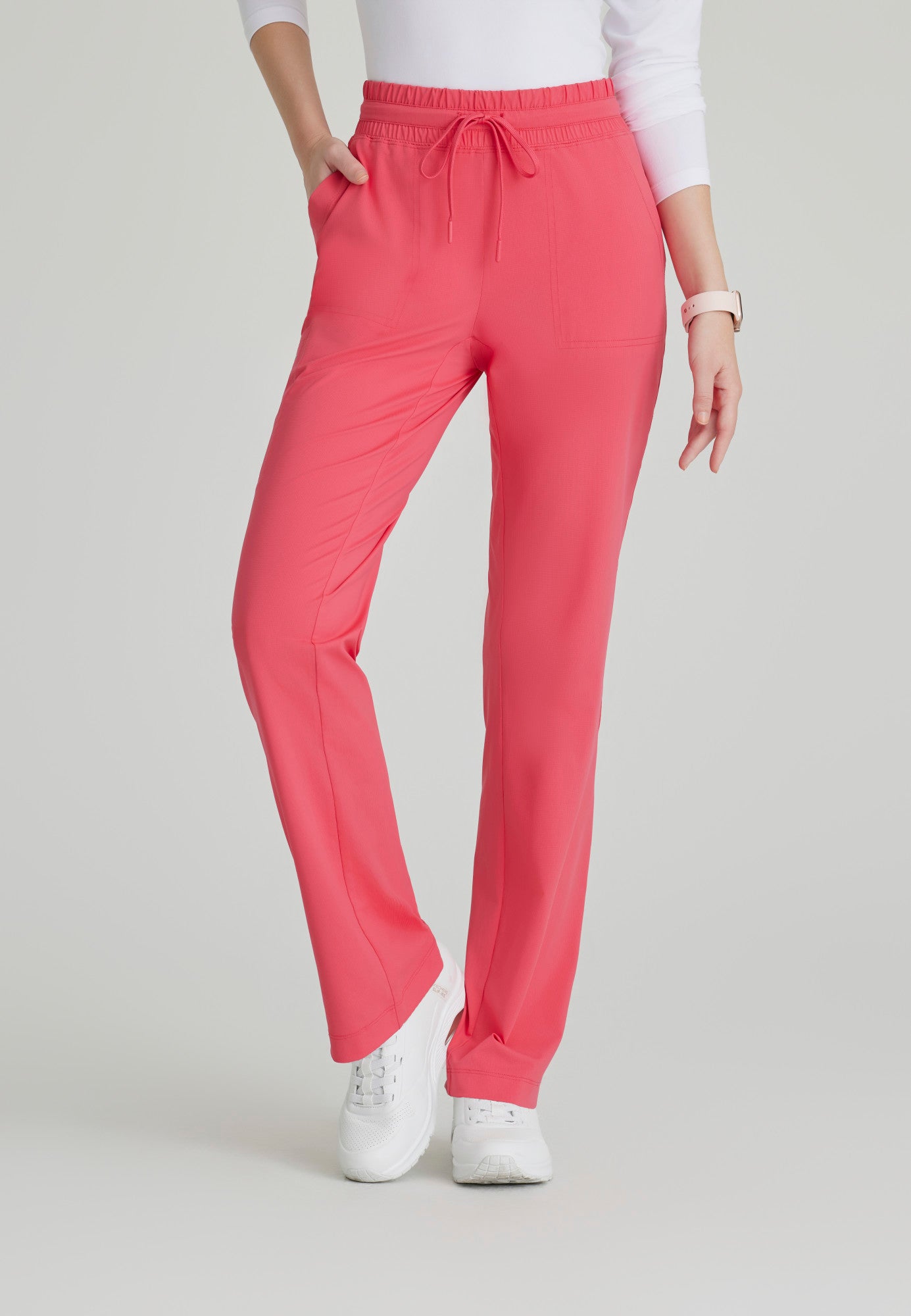 Reach Knit Pant - Punch Pink | Grey's Anatomy Scrubs